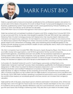 Mark Faust Bio | Tree of Life Operating